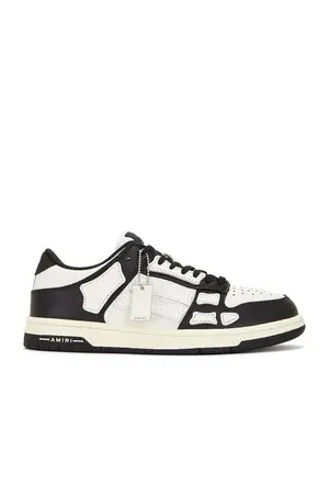 Amiri Skel Top Low Sneaker - Black & White