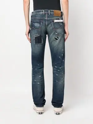 Jacob Cohen Distressed Tapered Jeans