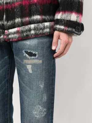 Jacob Cohen Distressed Tapered Jeans