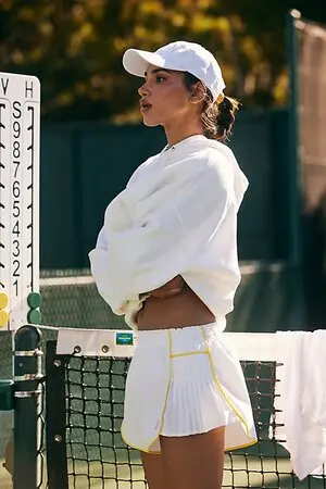 Free People FP Movement Easy Tiger Shorts White/mango Combo