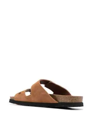 Palm Angels Logo-print Slide Sandals - Brown