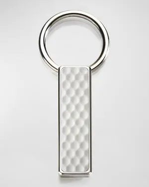 M CLIP Stainless Steel Golf Ball Key Ring - Silver