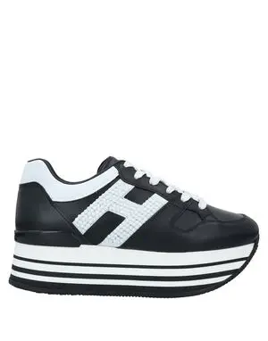 Hogan Leather Low-top Sneakers - Black