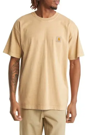 Carhartt Work In Progress Vista Loose Fit Logo T-shirt Dusty H Brown Garme