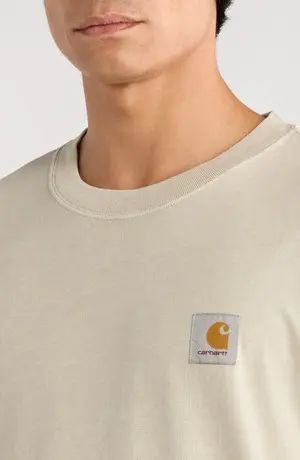 Carhartt Work In Progress Vista Loose Fit Logo T-shirt - White Garment Dyed