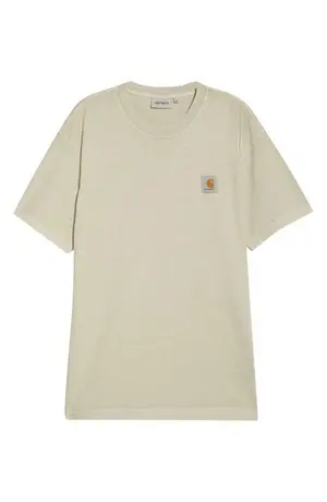 Carhartt Work In Progress Vista Loose Fit Logo T-shirt - White Garment Dyed