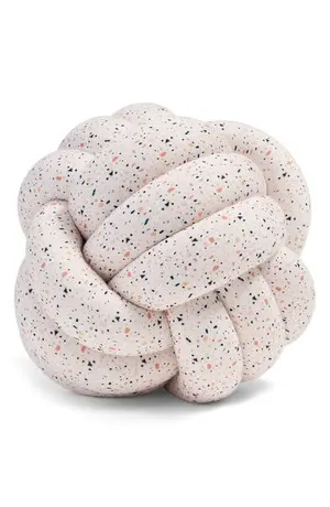 BEARABY Hugget Knot Organic Cotton Accent Pillow - Terrazzo