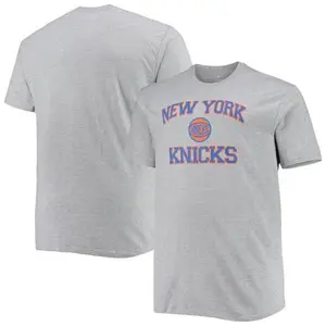 Profile Heathered Gray New York Knicks Big & Tall Heart & Soul T-shirt - Heather Gray