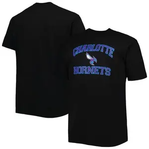 Profile Charlotte Hornets Big & Tall Heart & Soul T-shirt - Black