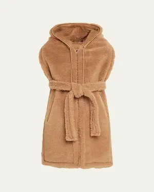 Max Mara Corea Teddy Wool-blend Long Stole - Camel