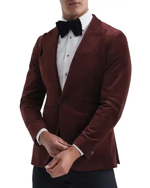 REISS Apsara Velvet Slim Fit Suit Jacket