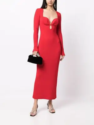 Magda Butrym Ribbed Knitted Maxi Dress