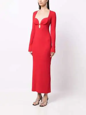 Magda Butrym Ribbed Knitted Maxi Dress