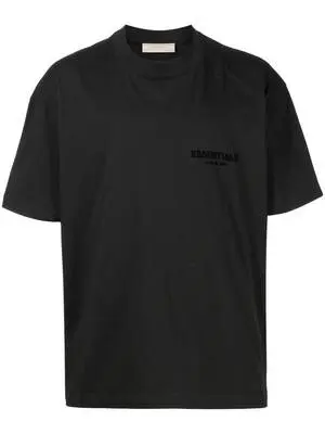 Fear Of God Logo-print Short-sleeve T-shirt - Black