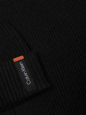 Calvin Klein Ribbed-knit Scarf And Beanie Set