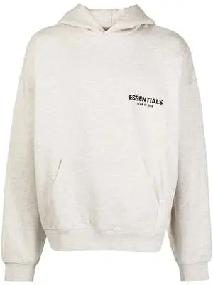 Fear Of God Logo-print Hoodie - Grey