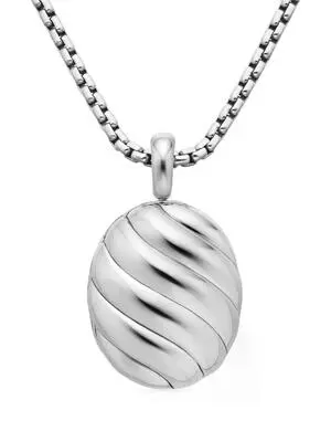David Yurman Sterling Sculpted Cable Locket - Silver