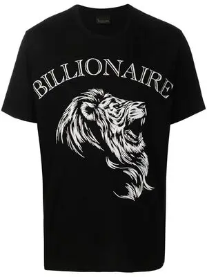 BILLIONAIRE Graphic-print Cotton T-shirt - Black