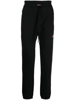Amiri Logo-embroidered Cotton Track Pants - Black