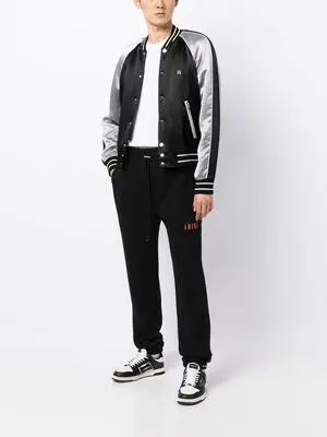Amiri Logo-embroidered Cotton Track Pants
