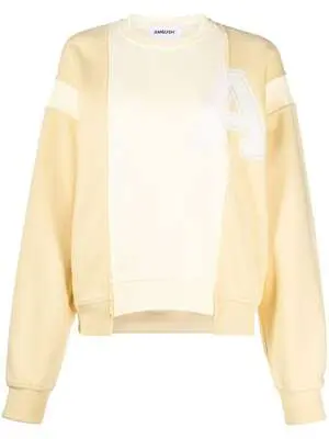 AMBUSH Multi-panel Long-sleeve Sweatshirt - Yellow