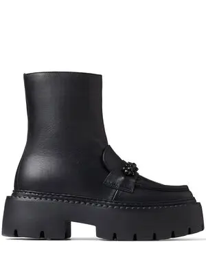 JIMMY CHOO Bryer Crystal-embellished Boots