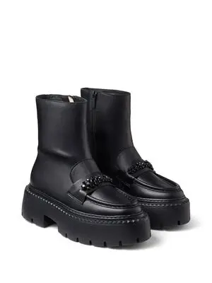 JIMMY CHOO Bryer Crystal-embellished Boots