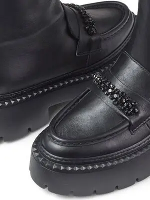 JIMMY CHOO Bryer Crystal-embellished Boots