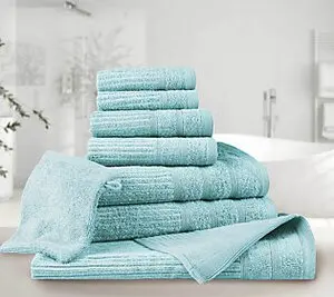 SUPERIOR Egyptian Cotton Ultra-absorbent 8-piec E Towel Set - One-color