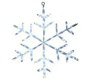 BRITE STAR 18' 90 Lt Led Tube Light Snowflake, Pure White - One-color