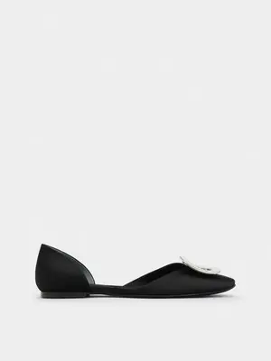 ROGER VIVIER Chips D'orsay Ballerinas In Satin
