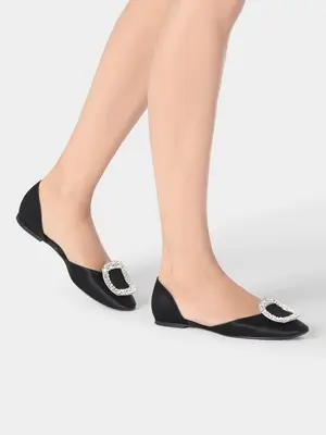 ROGER VIVIER Chips D'orsay Ballerinas In Satin