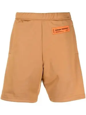 Heron Preston Logo-patch Deck Shorts - Black