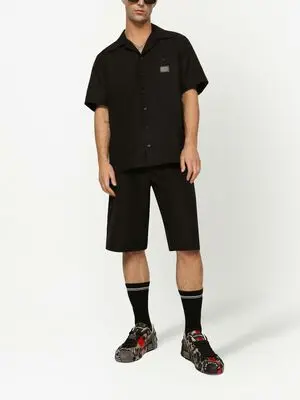 Dolce & Gabbana Logo Tag Track Shorts - Black