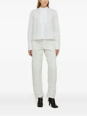 JIL SANDER Band-collar Cotton Shirt