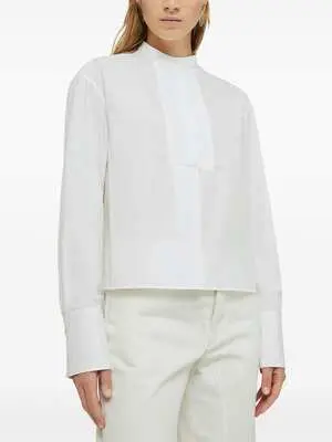 JIL SANDER Band-collar Cotton Shirt