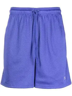 ADVISORY BOARD CRYSTALS Logo-patch Knee-length Shorts - Purple