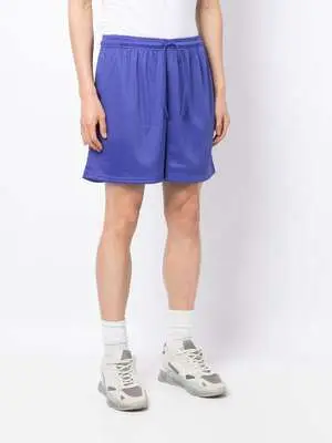 ADVISORY BOARD CRYSTALS Logo-patch Knee-length Shorts - Purple