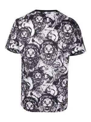 BILLIONAIRE Lion Print Cotton T-shirt