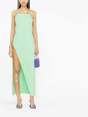 Attico Strappy Midi Dress - Green