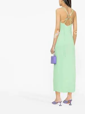 Attico Strappy Midi Dress - Green
