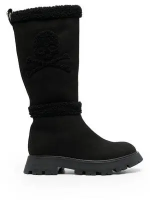 Philipp Plein Skull Bones Mid-calf Boots