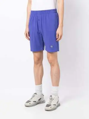 ADVISORY BOARD CRYSTALS Logo Print Lounge Shorts - Purple