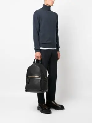 TOM FORD Buckley Grained Leather Backpack - Black