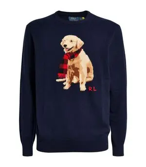 Ralph Lauren Cashmere Golden Retriever Sweater