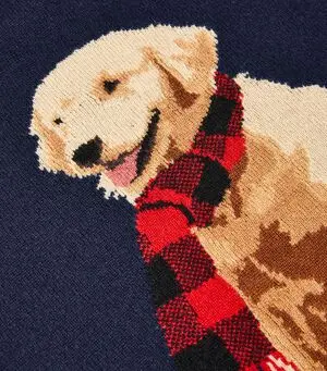 Ralph Lauren Cashmere Golden Retriever Sweater