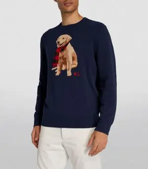 Ralph Lauren Cashmere Golden Retriever Sweater