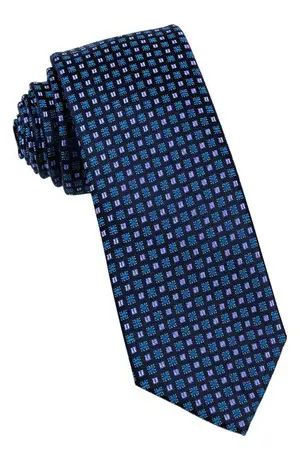 W.R.K Silk Jacquard Neck Tie - Navy