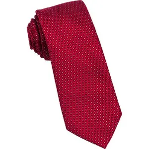 W.R.K Neat Silk Neck Tie - Red