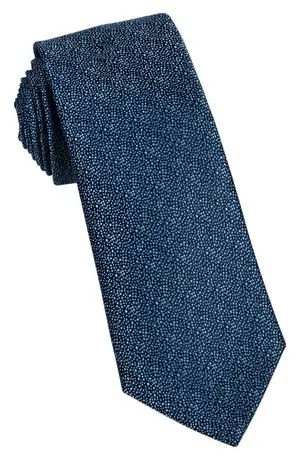 W.R.K W.R.K Textured Silk Neck Tie Blue
